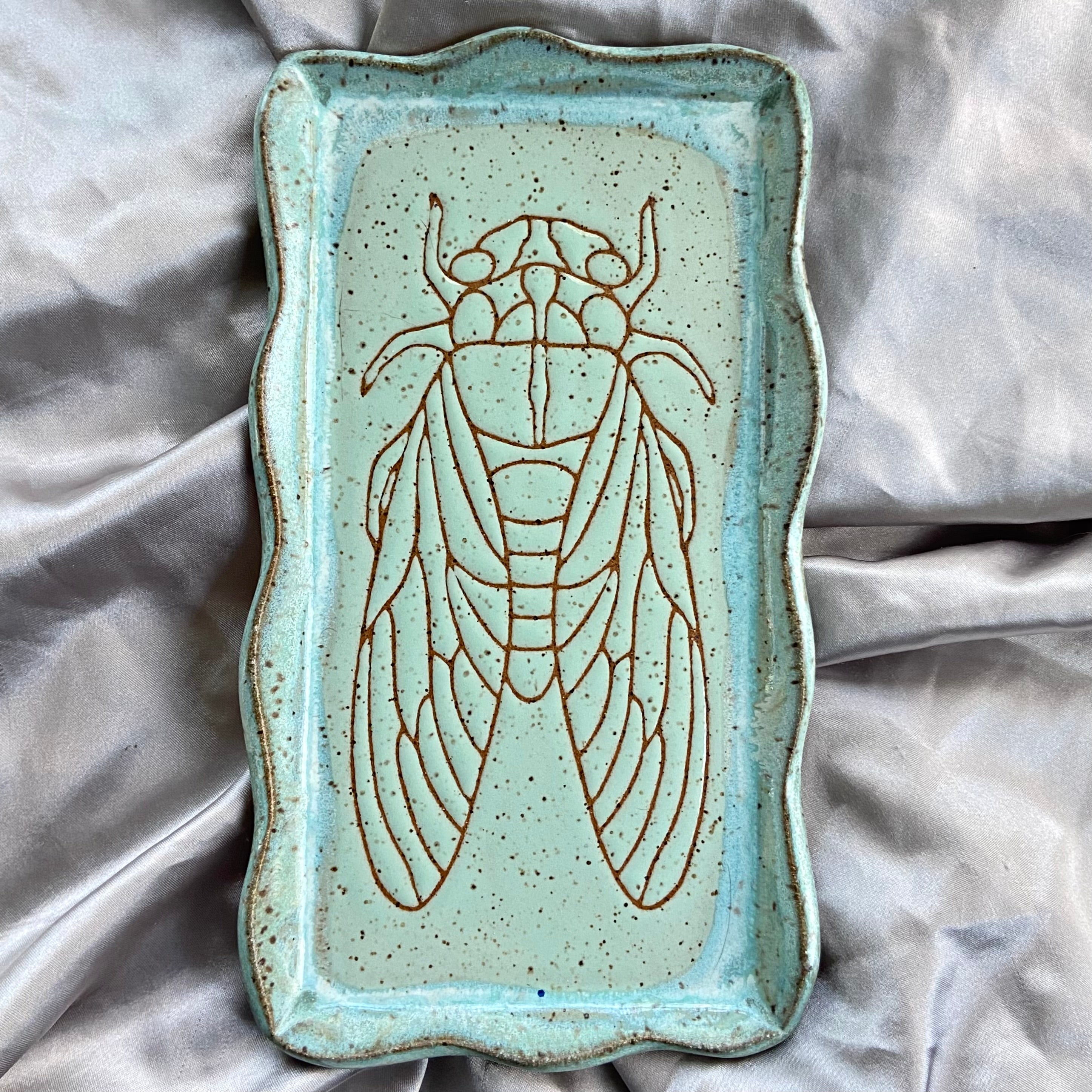 Large Cicada Trinket Dish – queer-babe-pottery-a810